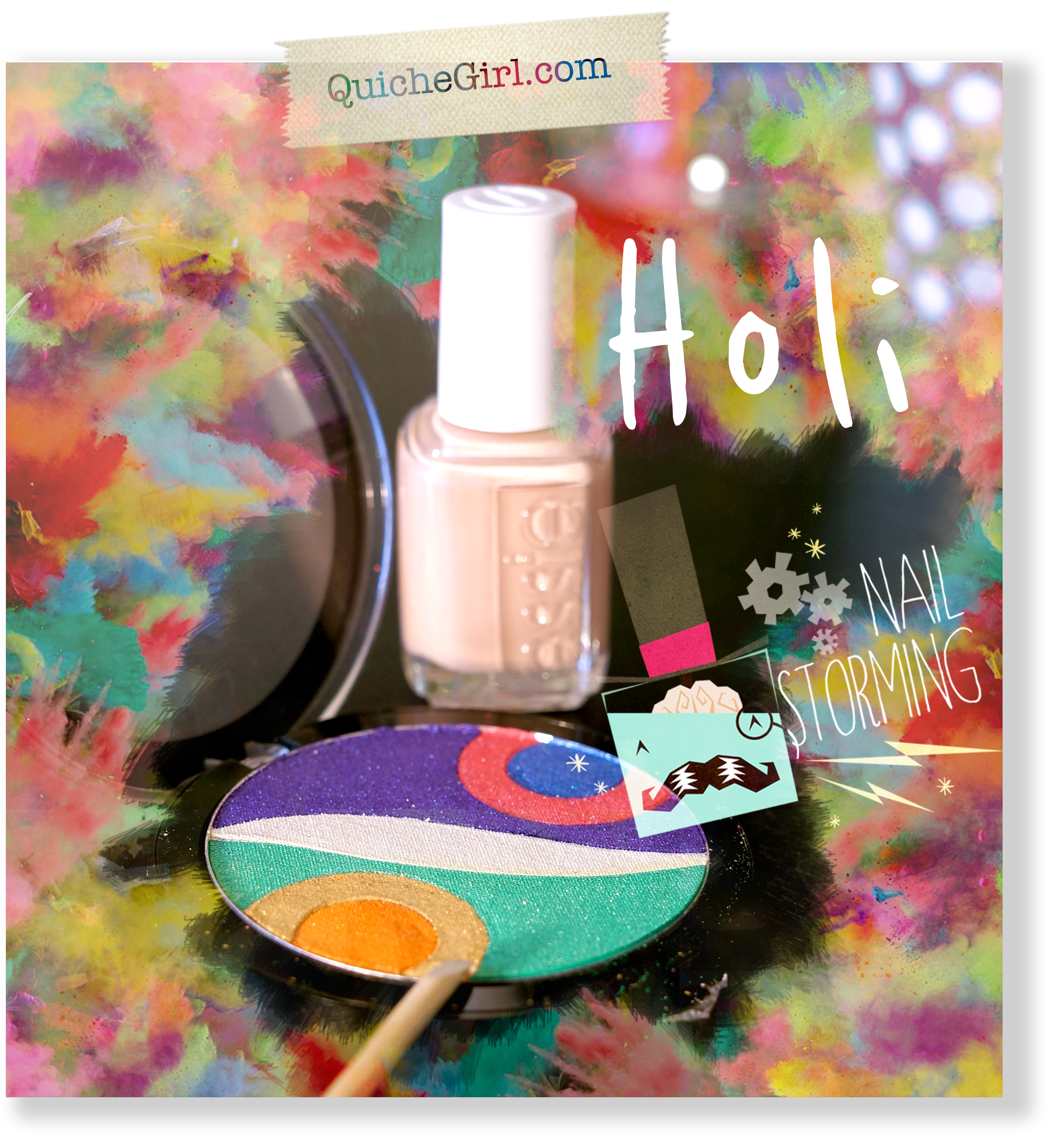 Nailstorming // Holi Nails | QuicheGirl